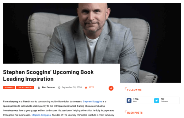 So-Influential on Stephen Scoggins’ Upcoming Book Leading Inspiration ...